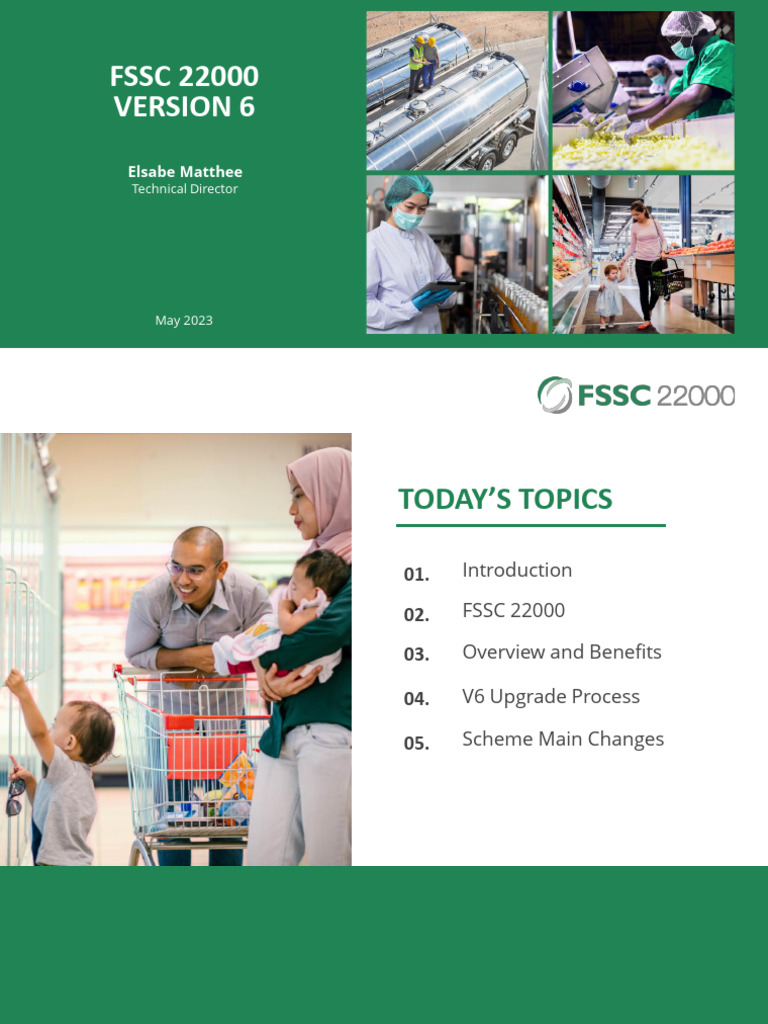 FSSC 22000 v6 Bsi Webinar 20230511 Elsabe | PDF