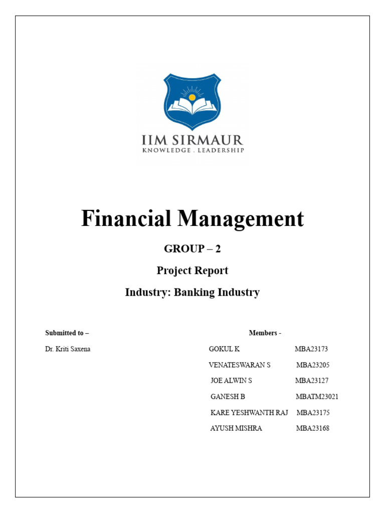 FM Report - Group 2 - Section E | PDF | Beta (Finance) | Capital Asset ...