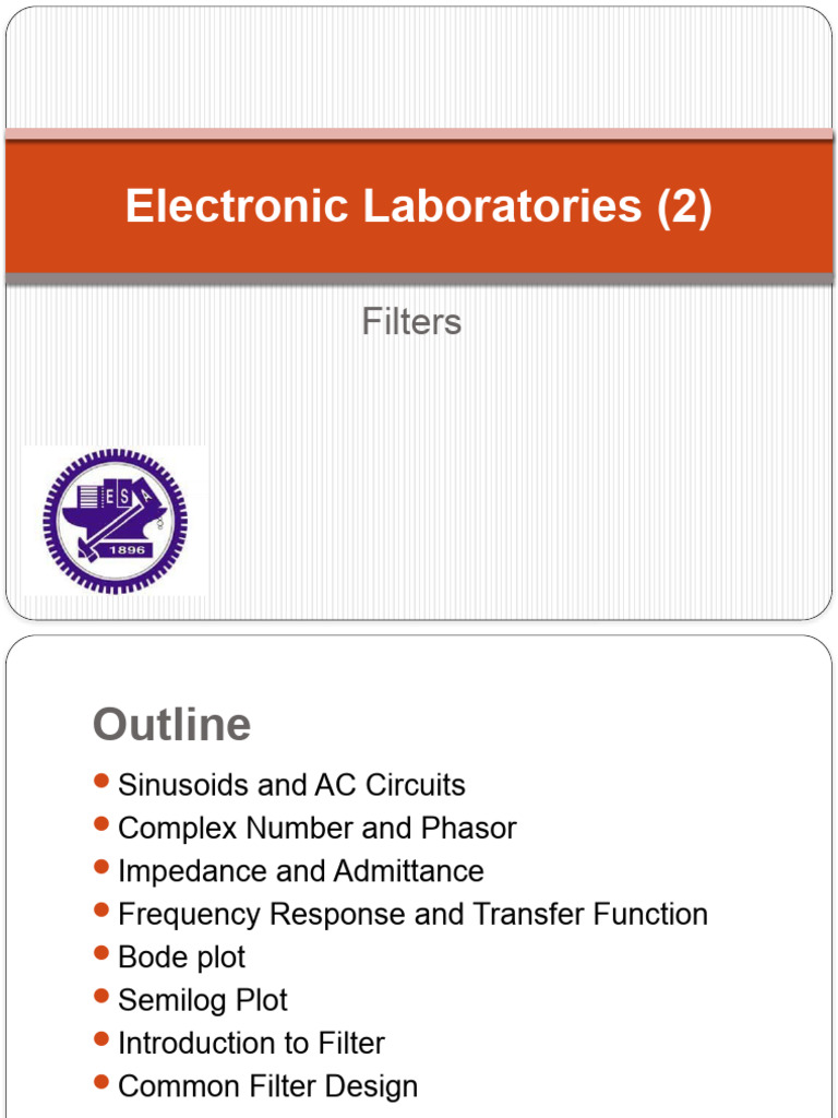 Lab01 Filters | PDF | Electronic Filter | Electrical Impedance