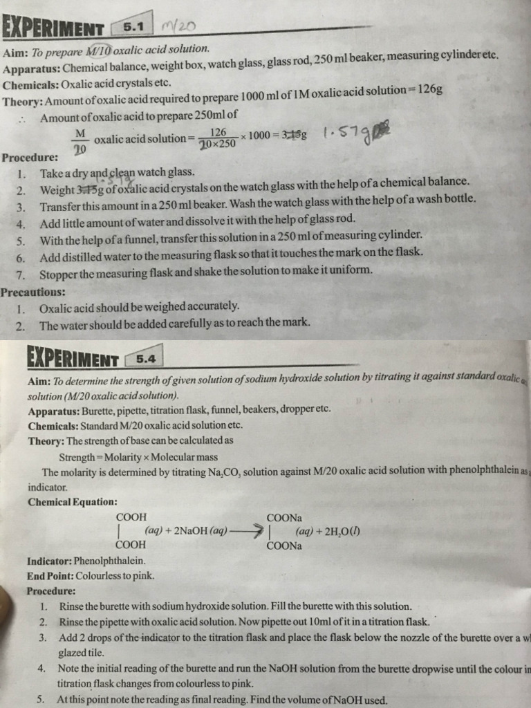 Experiment 1a And 1b Pdf