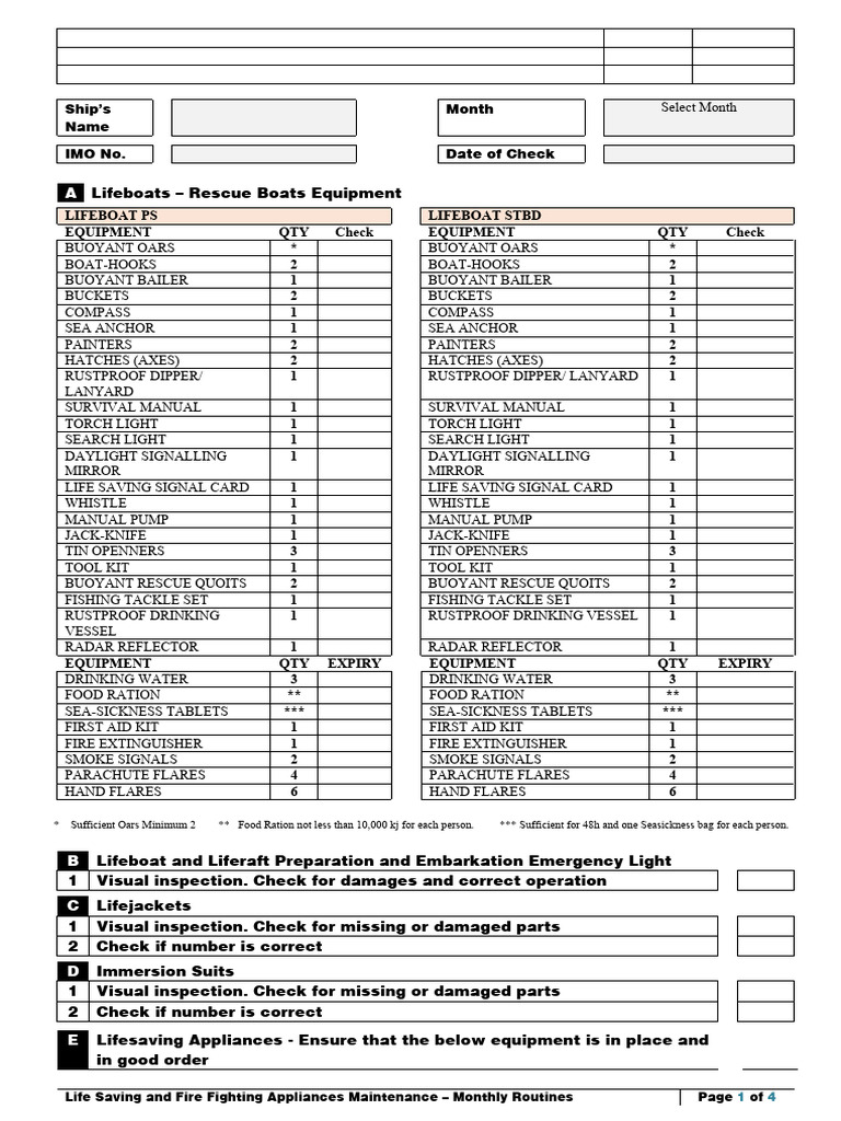 S-02 - Monthly FFA & LSA Maintenance Report (2B) | Download Free PDF ...