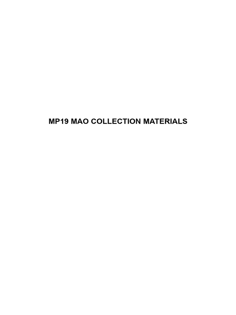 MAO Culture Overview and Analysis | PDF | Marriage | Wife