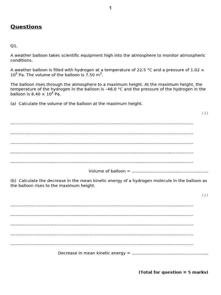 Thermal-Physics-Unit5 (1) - Pagenumber | PDF | Gases | Atmosphere