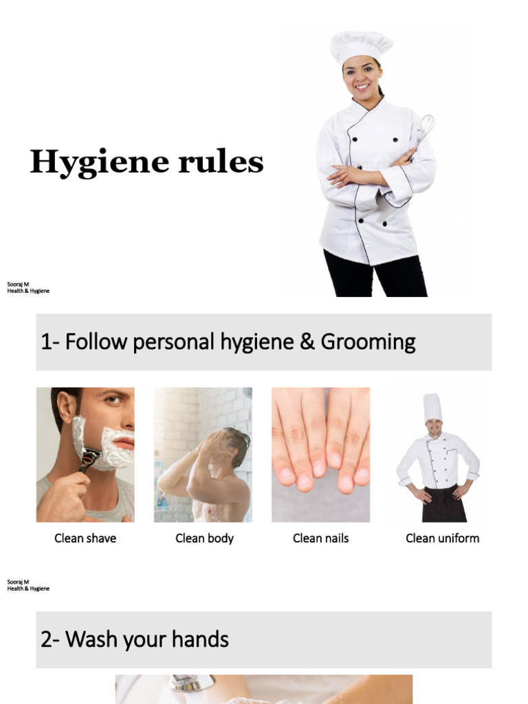 Kitchen Hygiene Rules - by Sooraj | PDF