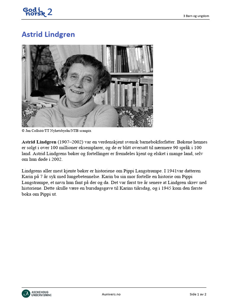 GIN2 K03 02 Astrid Lindgren | PDF
