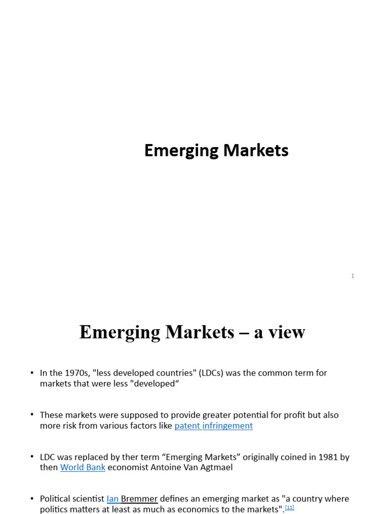 Emerging Markets | PDF | Bric | Privatization