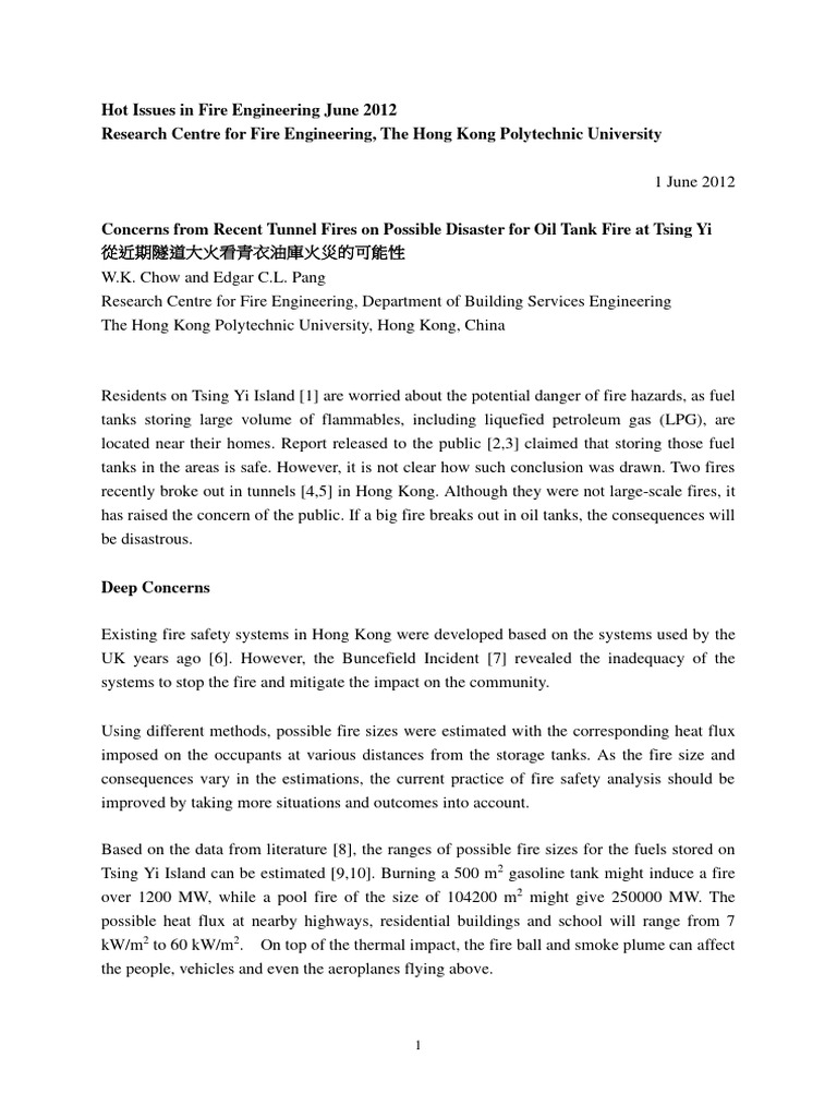 Hot Issues in Fire Engineering June 2012 | PDF | Liquefied Petroleum ...
