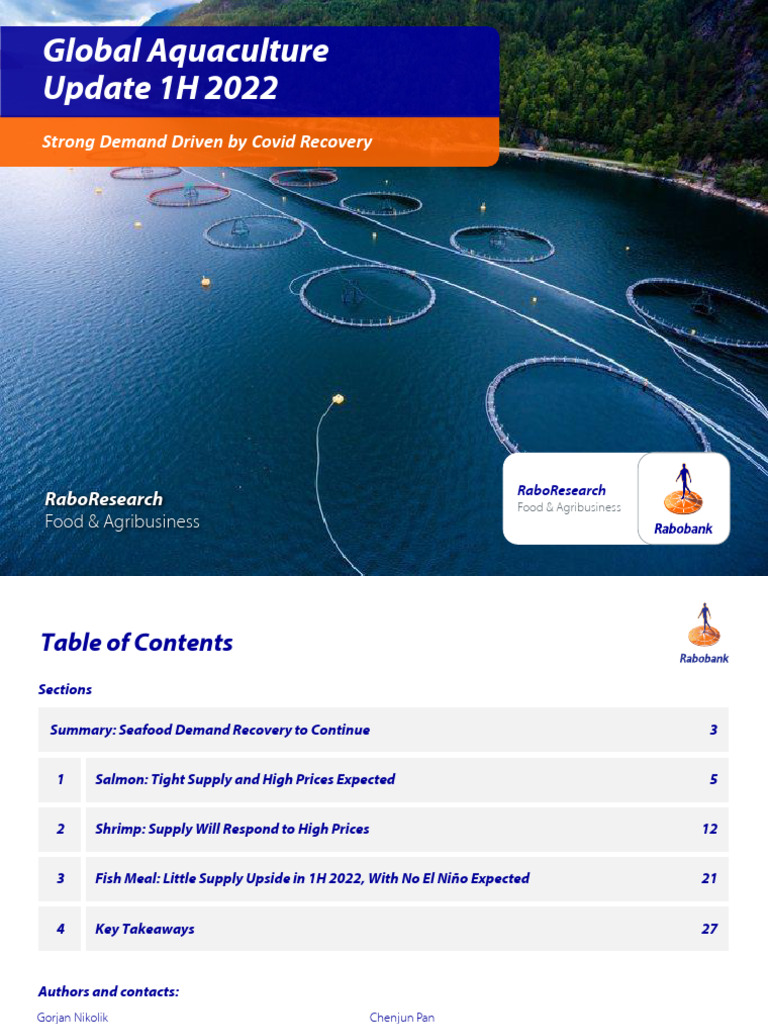 Rabobank Global-Aquaculture-Update 1H-2022 Nikolik Jan2022 | PDF ...