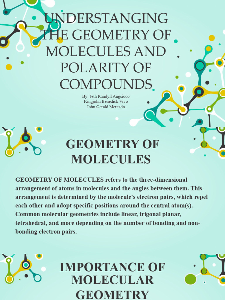 Understanding The Geometry of Molecules and Polarity of Compounds | PDF ...