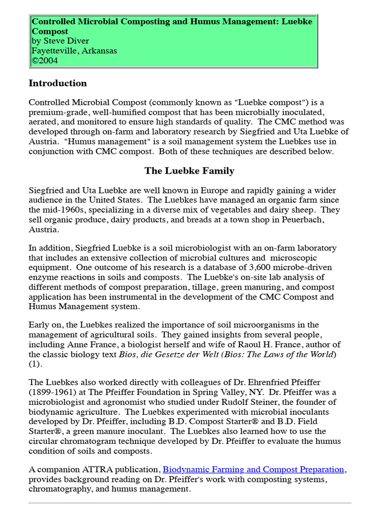 Lubke Kompost Und Biolit Vulkangesteinsmehl | PDF | Soil | Compost