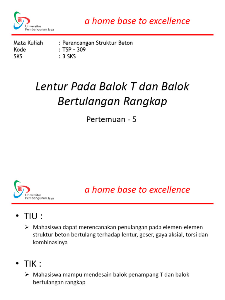 Analisis Balok T dan Bertulangan Rangkap | PDF | Teknologi & Rekayasa