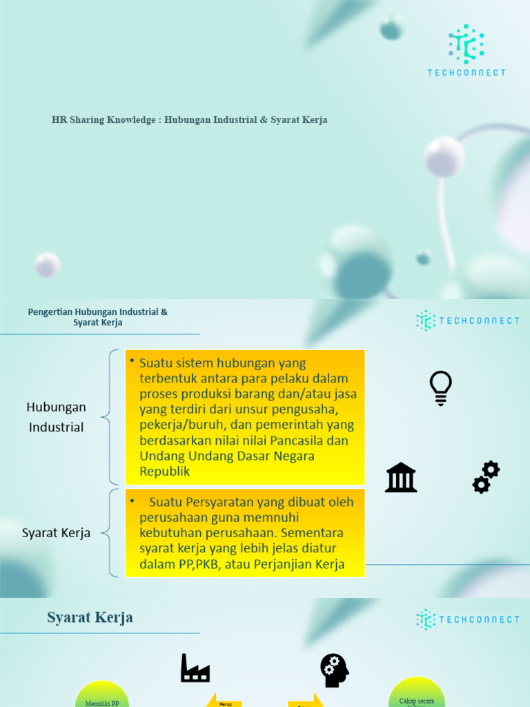 HR Sharing Knowledge HI & Syarat Kerja | PDF