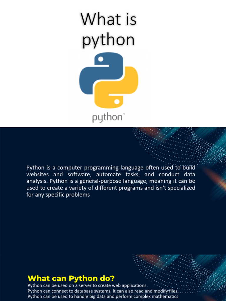 Introduction to Python Programming | PDF | Computer Programming | Programming Language