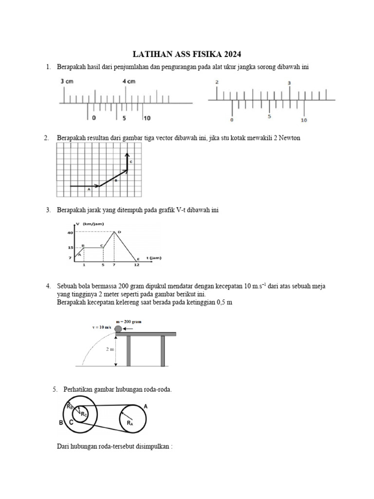 Latihan Soal Fisika 2024 | PDF
