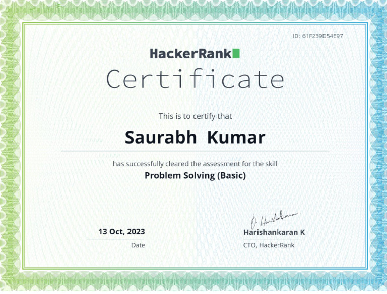 Problem Solving Basic Certificate | PDF Problem Solving Basic Certificate | PDF