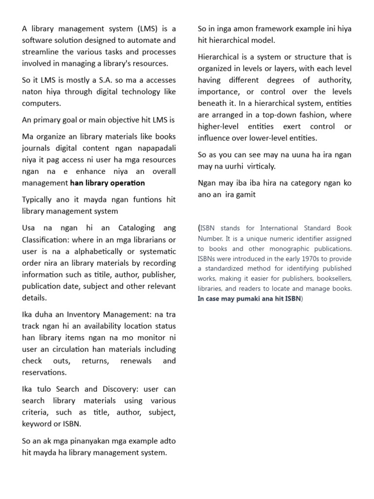 A Library Management System | PDF | Libraries | Information Science