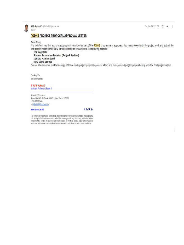 Pgdhe Research Project Report 2021-22 Ignou | PDF | Meditation