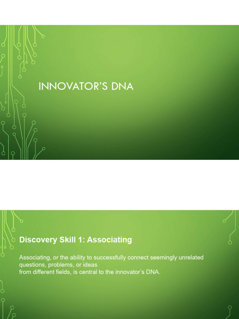 Innovator's DNA | PDF