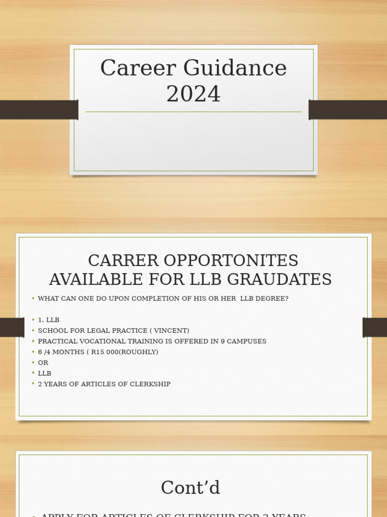 Career Guidance 2024 | PDF