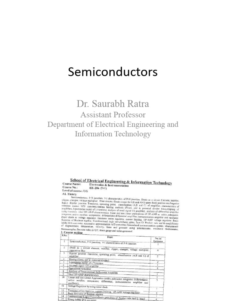 PN Junction Ppt1 | PDF | P–N Junction | Semiconductors