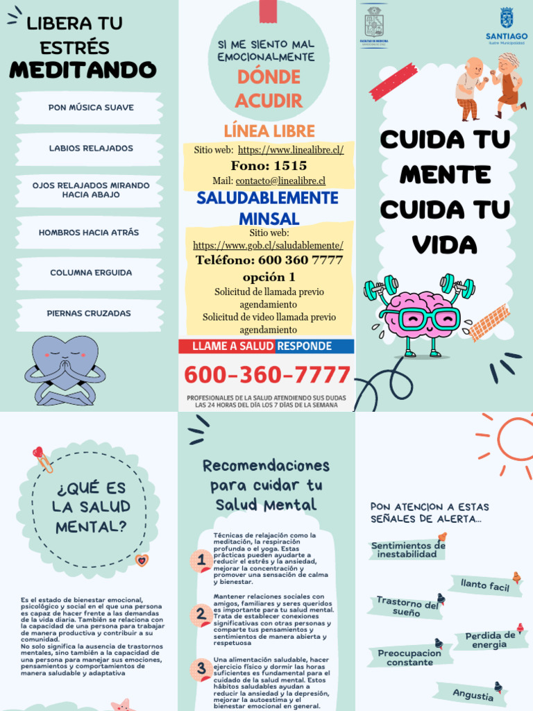 Triptico SM | PDF | Las emociones | Ansiedad