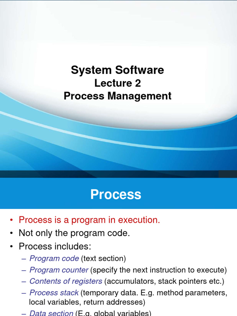 Process Management - Part 1 | Download Free PDF | Scheduling (Computing) | Process (Computing)