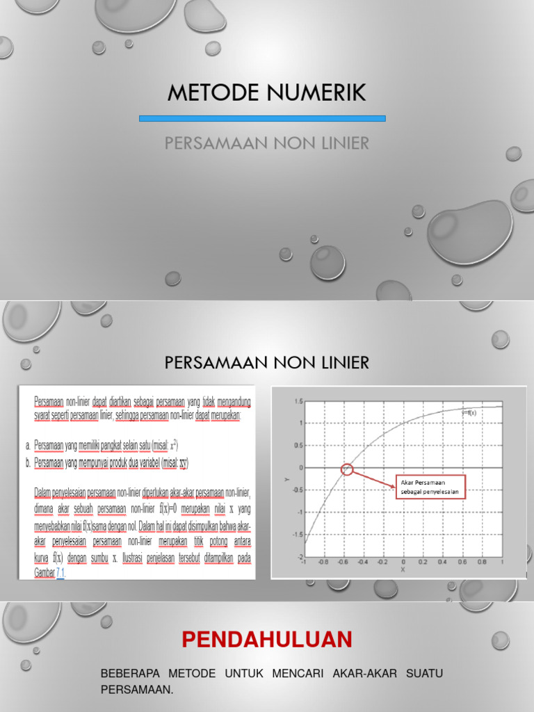 Metode Numerik - Pers. Non Linear + Latihan | PDF