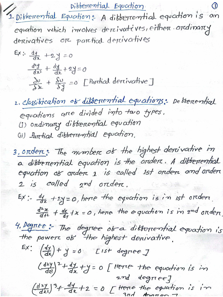 Differential Equation For Mid (Shanto) | PDF