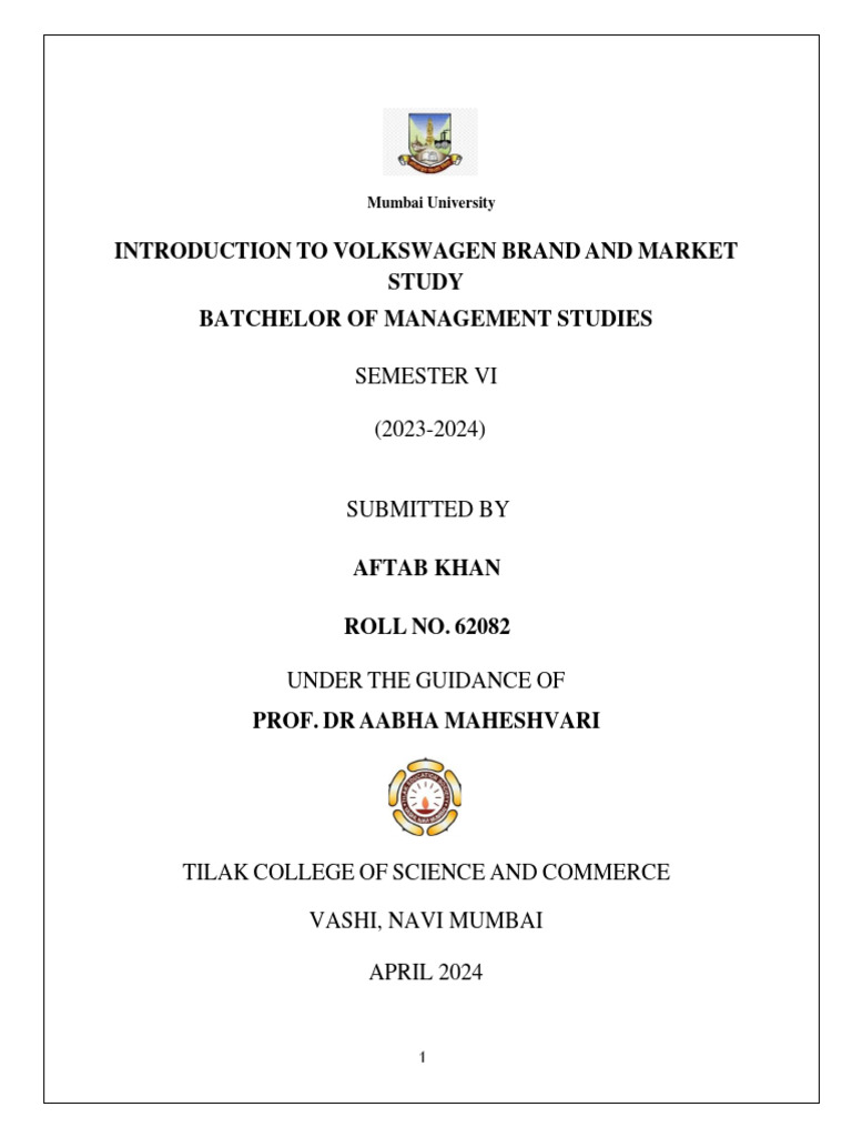 Volkswagen Company Black Book BMS | PDF | Volkswagen | Nissan