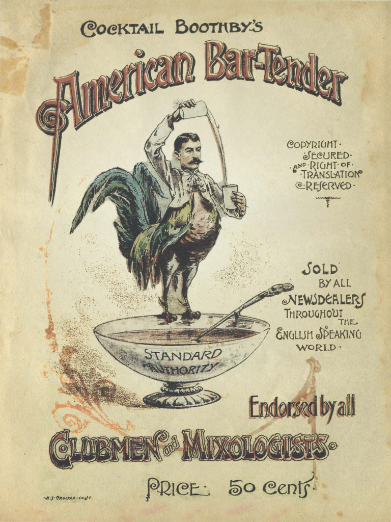 1891 - Cocktail Boothby's American Bartender - William Boothby | PDF ...