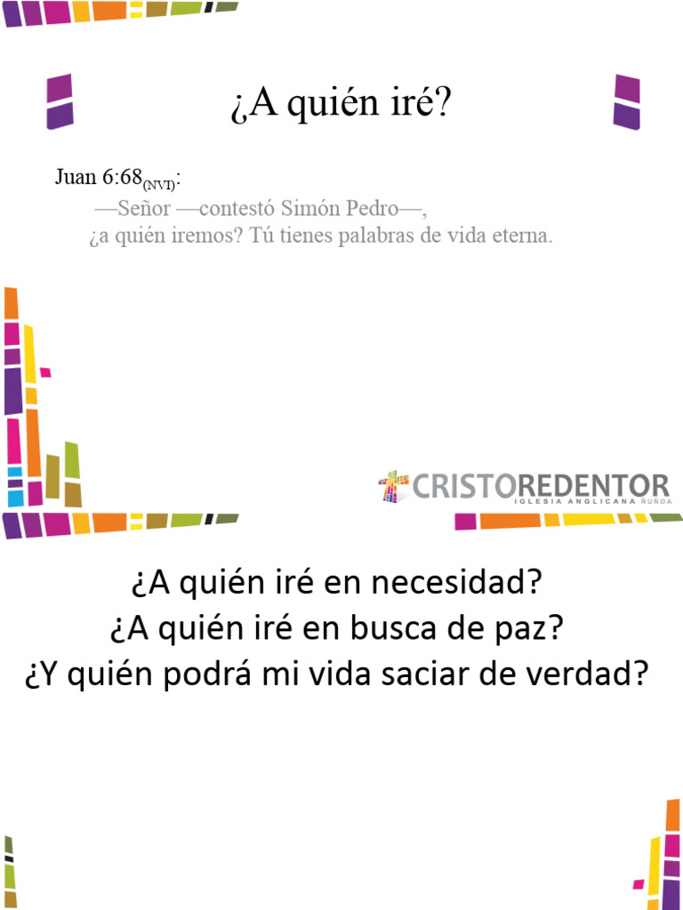 A Quien Ire | PDF