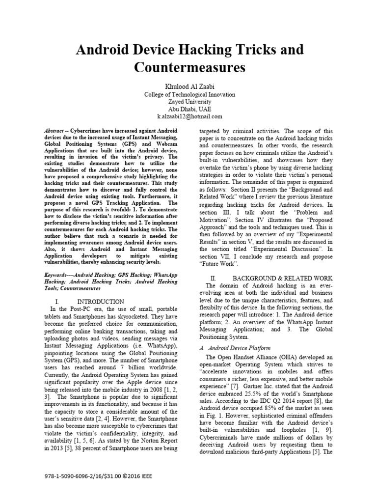 Android Device Hacking Tricks And Countermeasures Pdf Android