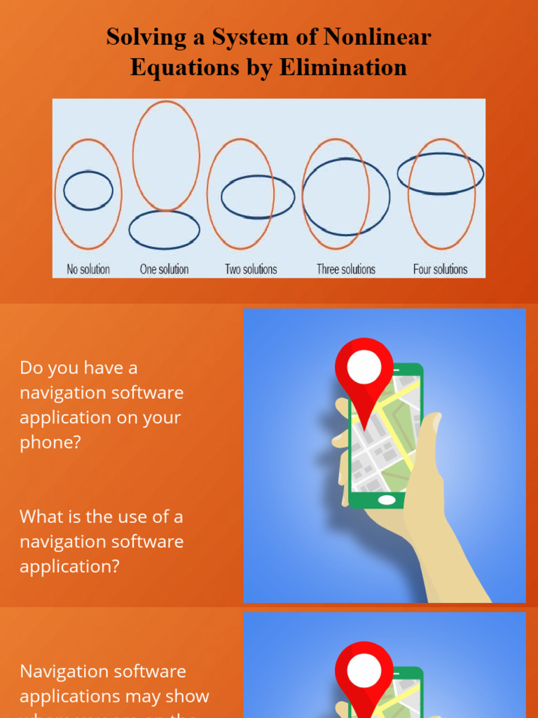Solving A System of Nonlinear Equations by Elimination | PDF ...