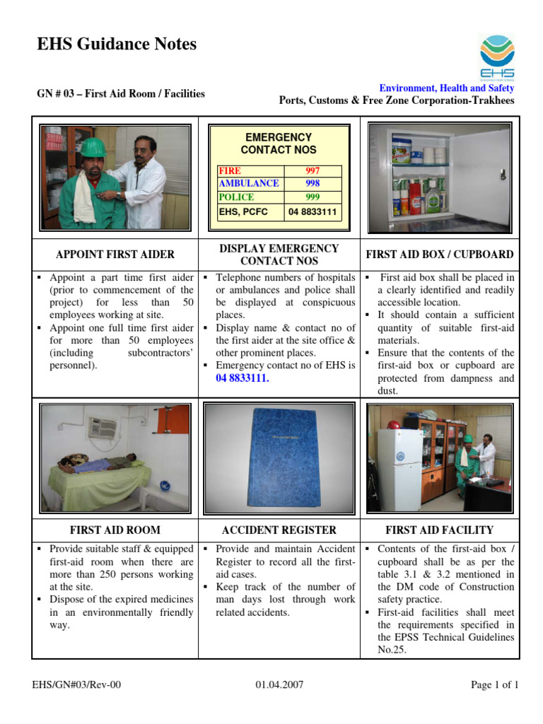 GN 3 Firstaid Room | PDF | First Aid | Public Services