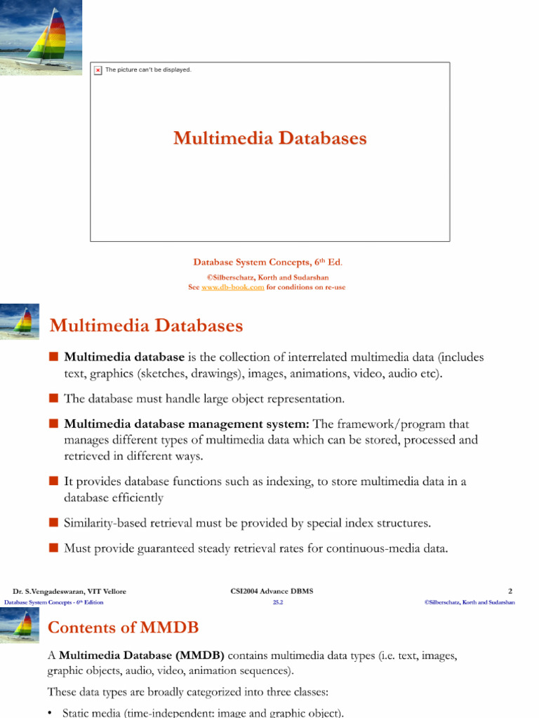 Multimedia and Temporal Databse | PDF
