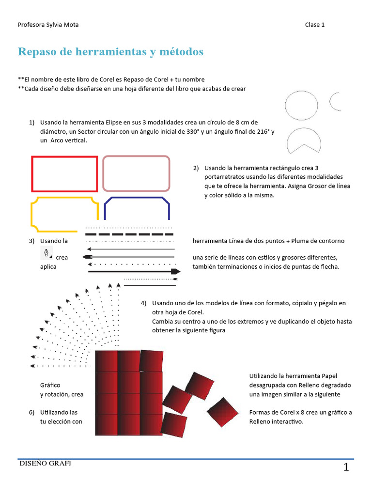 Ejercicios para Repaso de Marzo | PDF | Diseño gráfico