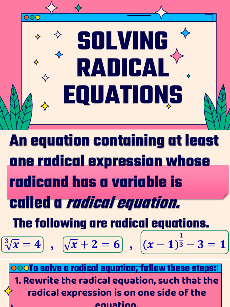 MATH | PDF | Equations | Mathematical Objects