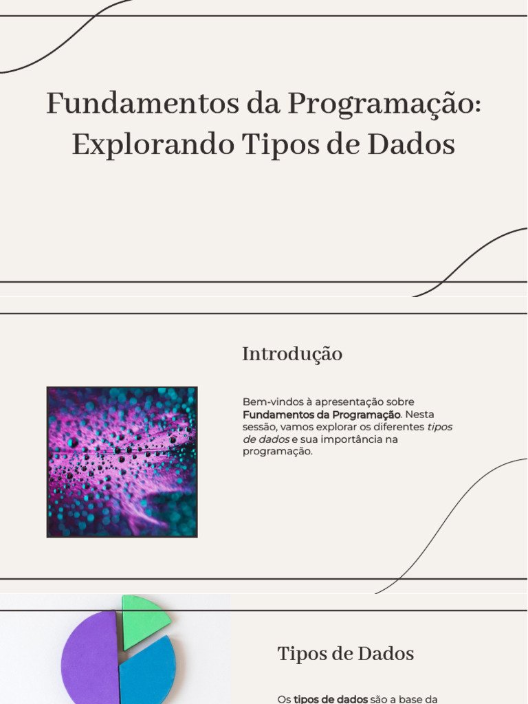 Fundamentos Da Programacao Explorando Tipos de Dados | PDF