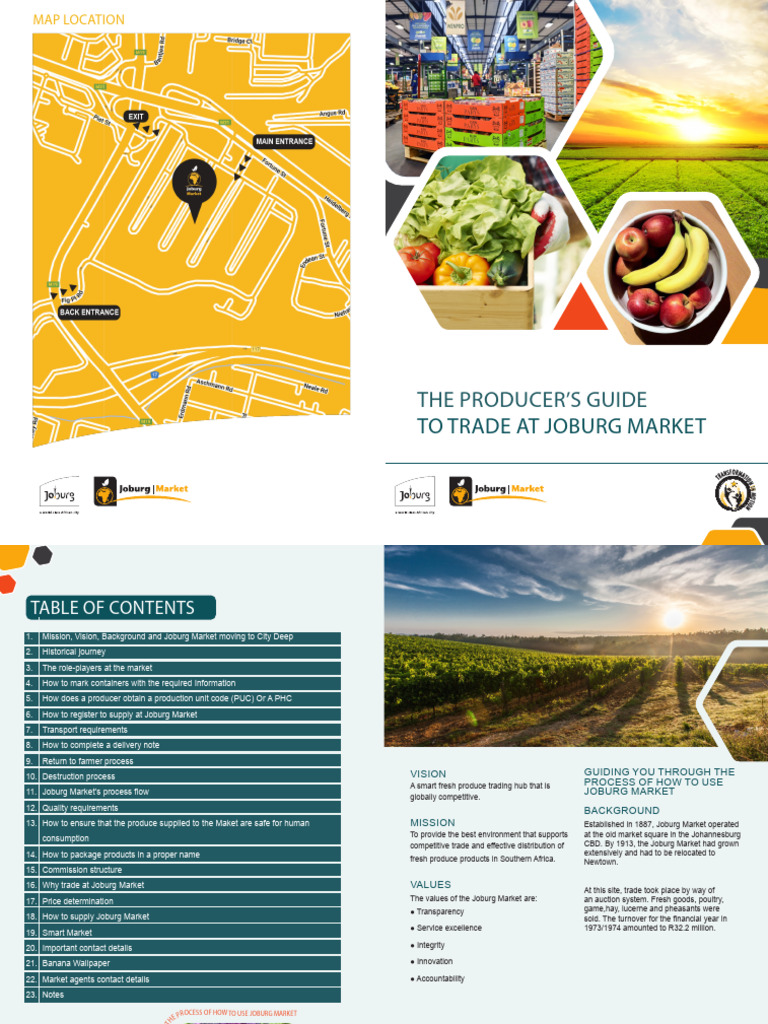 Joburg Market - Producers Guide On Trade - 2022 NewLayout2 | Download Free PDF | Market ...