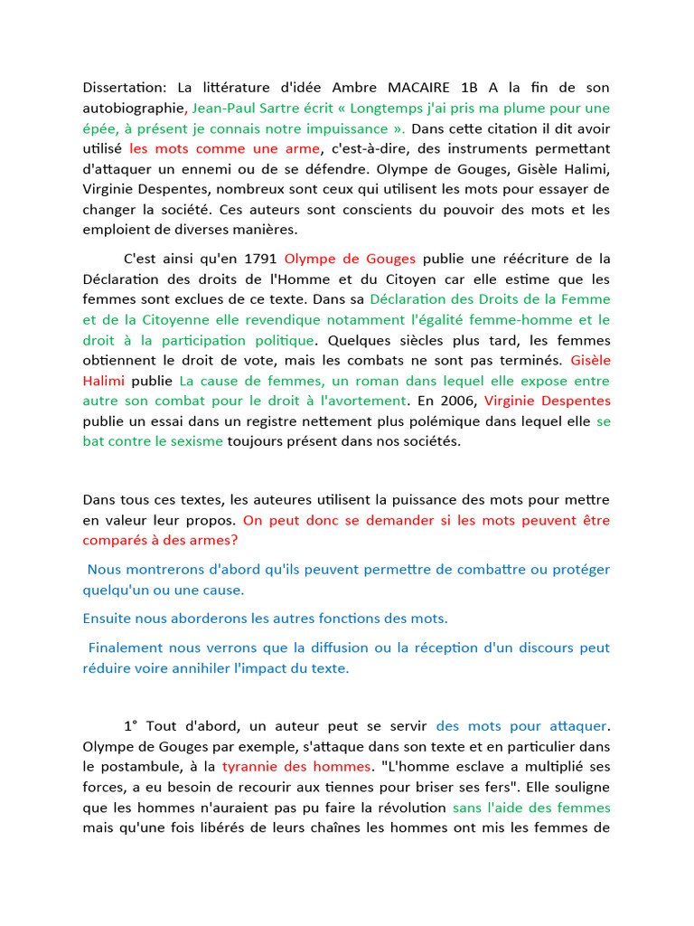 Olympe de Gouge | PDF