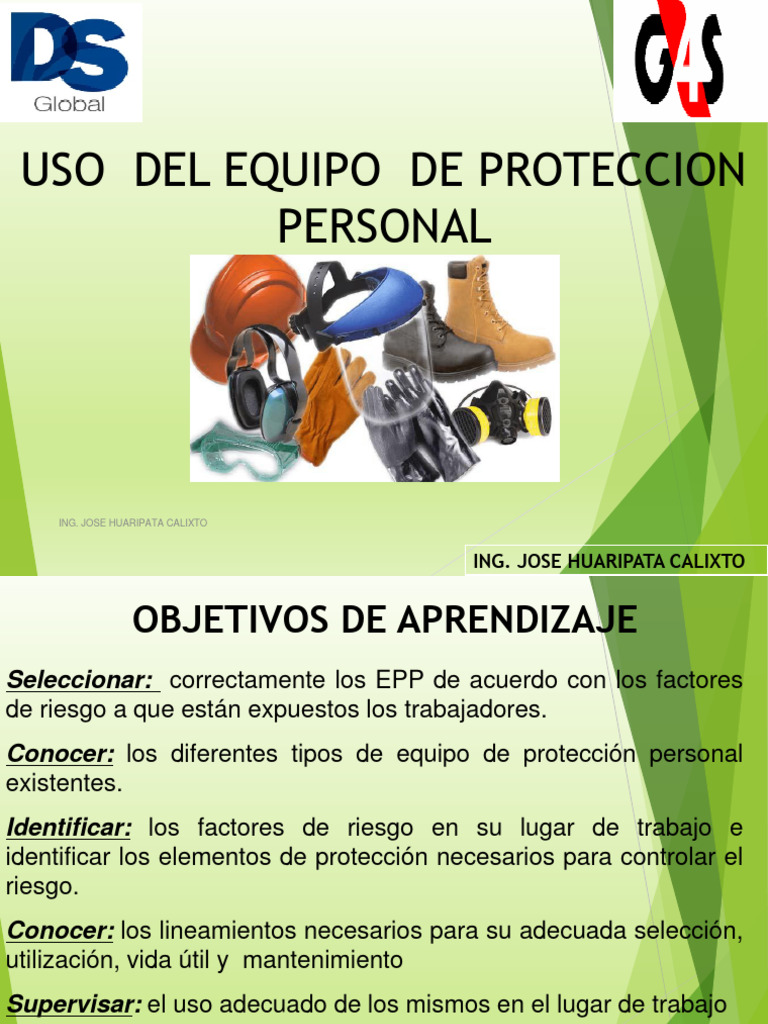 Capacitacion en Uso de Epp | PDF | Casco