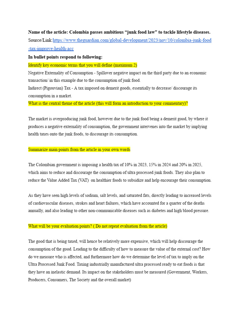 Microecon IA - Div Mittal | PDF | Externality | Taxes