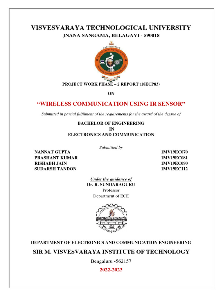 1mv19ec112 Project Report | PDF | Channel Access Method | Radio Propagation