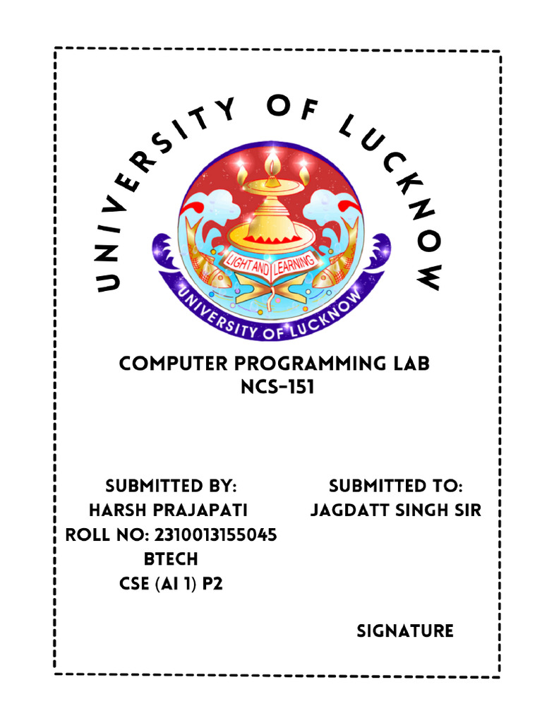 Computer File 20 Programs Harsh Prajapati | PDF | Teaching Methods ...