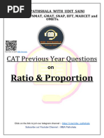 Percentages-CAT-Previous Year Questions | PDF