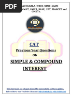 Percentages-CAT-Previous Year Questions | PDF