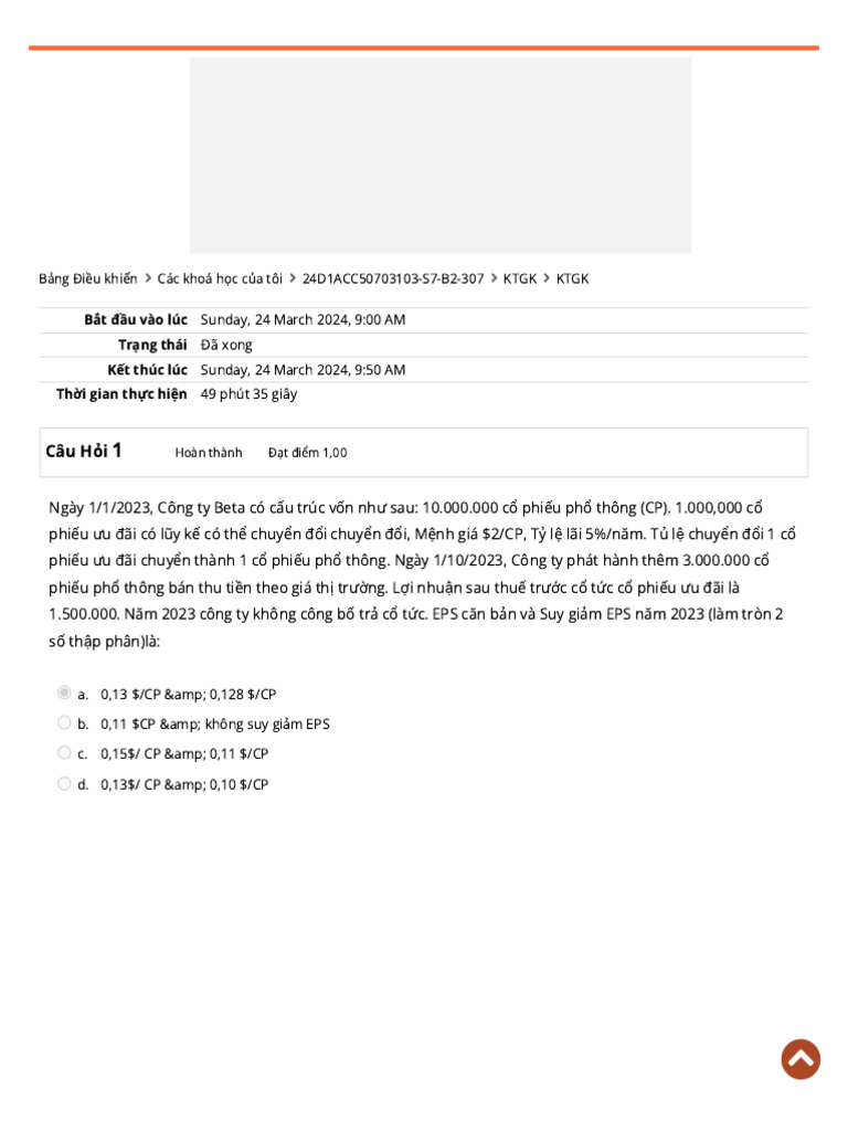 Ke Toan Quoc Te 2 - KTGK | PDF