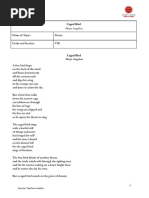 Caged Bird by Maya Angelou Poetry Foundation | PDF | Poetry