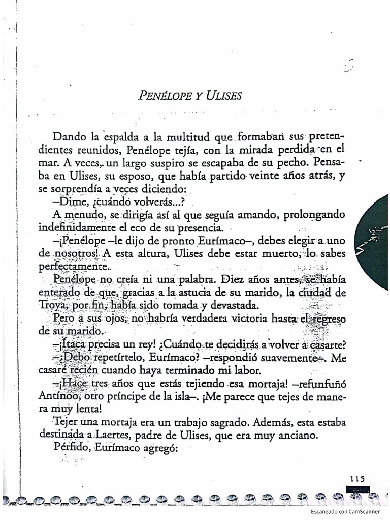 Mito Penélope y Ulises | PDF