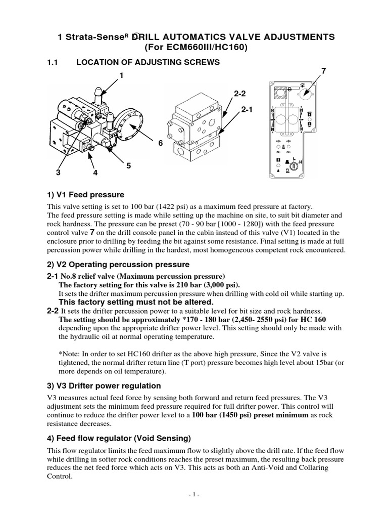 Strata-Sense Setting For ECM660III | Download Free PDF | Valve | Screw